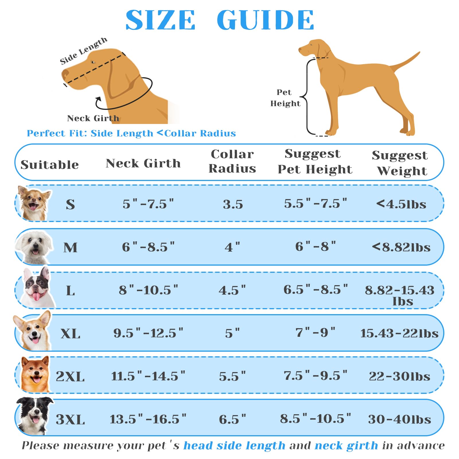 Pawfun Soft Dog Cone Alternative After Surgery,Comfortable Dog Recovery Collars Cones for Small Dogs,Adjustable Dog Neck Cone Protective Elizabethan Collar for Dogs to Stop Licking,Grey S