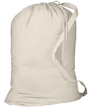 SHOPINUSA Heavy Canvas Laundry Bags W/Shoulder Strap (Small-Medium-Large) (Large)