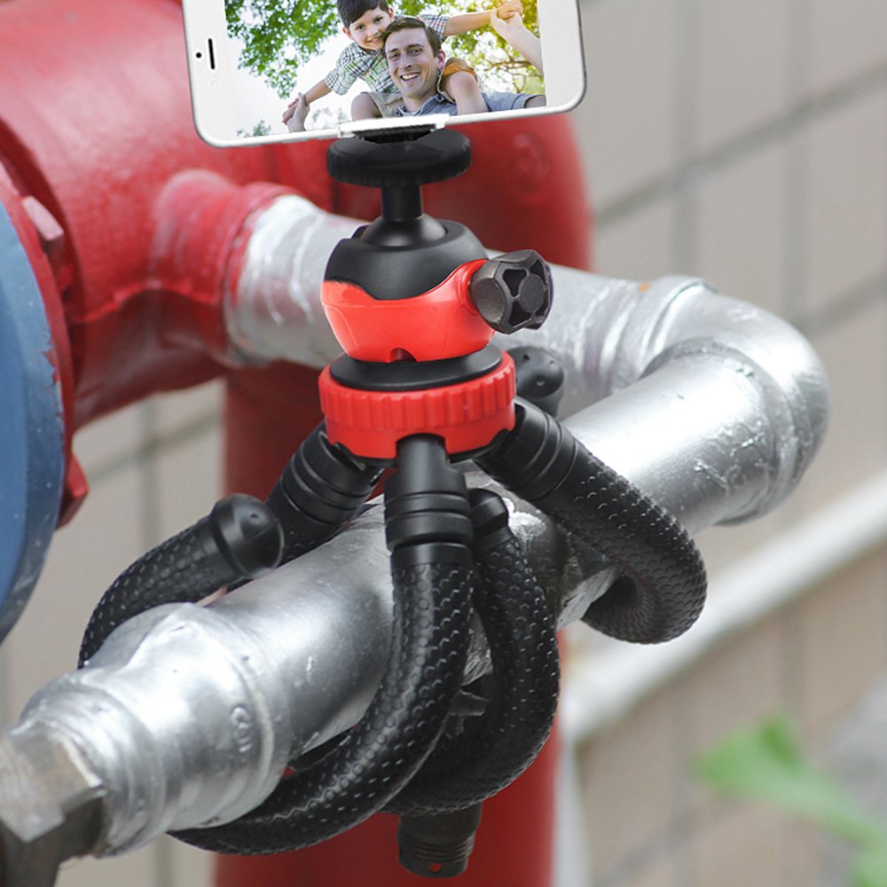 Flexible Mini Tripod Octopus Spider Stand Holder w/360 Ball Head for Yi GoPro Heor Action Camera for Canon Nikon for iPhone X 8