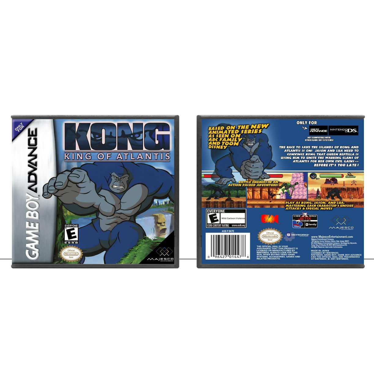 Kong: King of Atlantis | (GBA) Game Boy Advance - Game Case Only - No Game