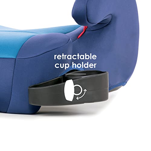 Diono Solana 2 XL 2022, Dual Latch Connectors, Lightweight Backless Belt-Positioning Booster Car Seat, 8 Years 1 Booster Seat, Blue