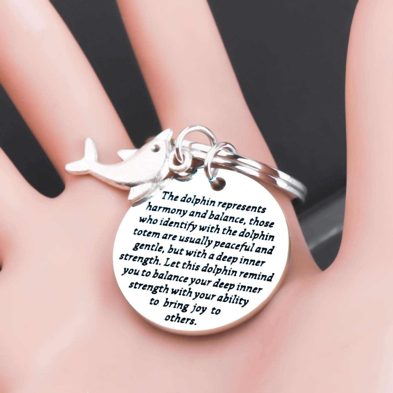 ENSIANTH Dolphin Keychain Dolphin Lover Gift Dolphin Jewelry Inspiration Gift for Friend (Dolphin Keychain)