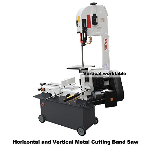 KAKA INDUSTRIAL Band Saw BS-712N, 4 step blade speeds Horizontal metal cut band saw with 1.5HP motor 115V and 230V Single phase