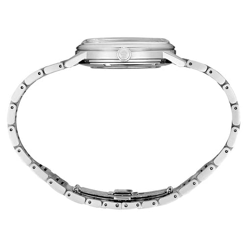 SEIKO Men's Blue Dial Silver Stainless Steel Band Automatic Watch