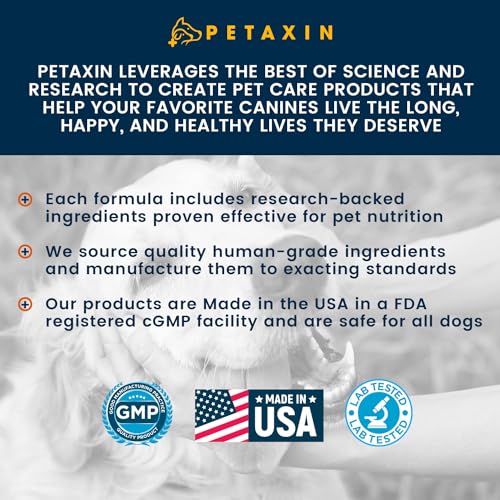 Petaxin Probiotics for Dogs - 6 Strains with Prebiotics - Supports Digestive and Immune System – Relief for Diarrhea, Bad Breath, Allergies, Gas, Constipation, Hot Spots - Made in USA - 120 Chews