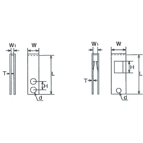 TRUSCO TGCK-A Stainless Steel Grating Clip, GCK Shape, 2.2 x 0.6 inches (55 x 15 mm)