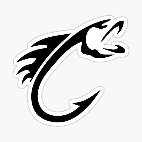 Fishing Hook Sticker - Sticker Graphic - Waterproof - Fade Resistant Die Cut
