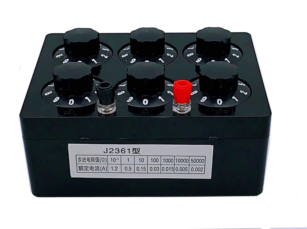GLTL Decade Resistance Box Adjustable Lab Rotary Resistor Substitution Box Precision DC Variable Knob Switch 0-99999.9 Ohms 0.5W