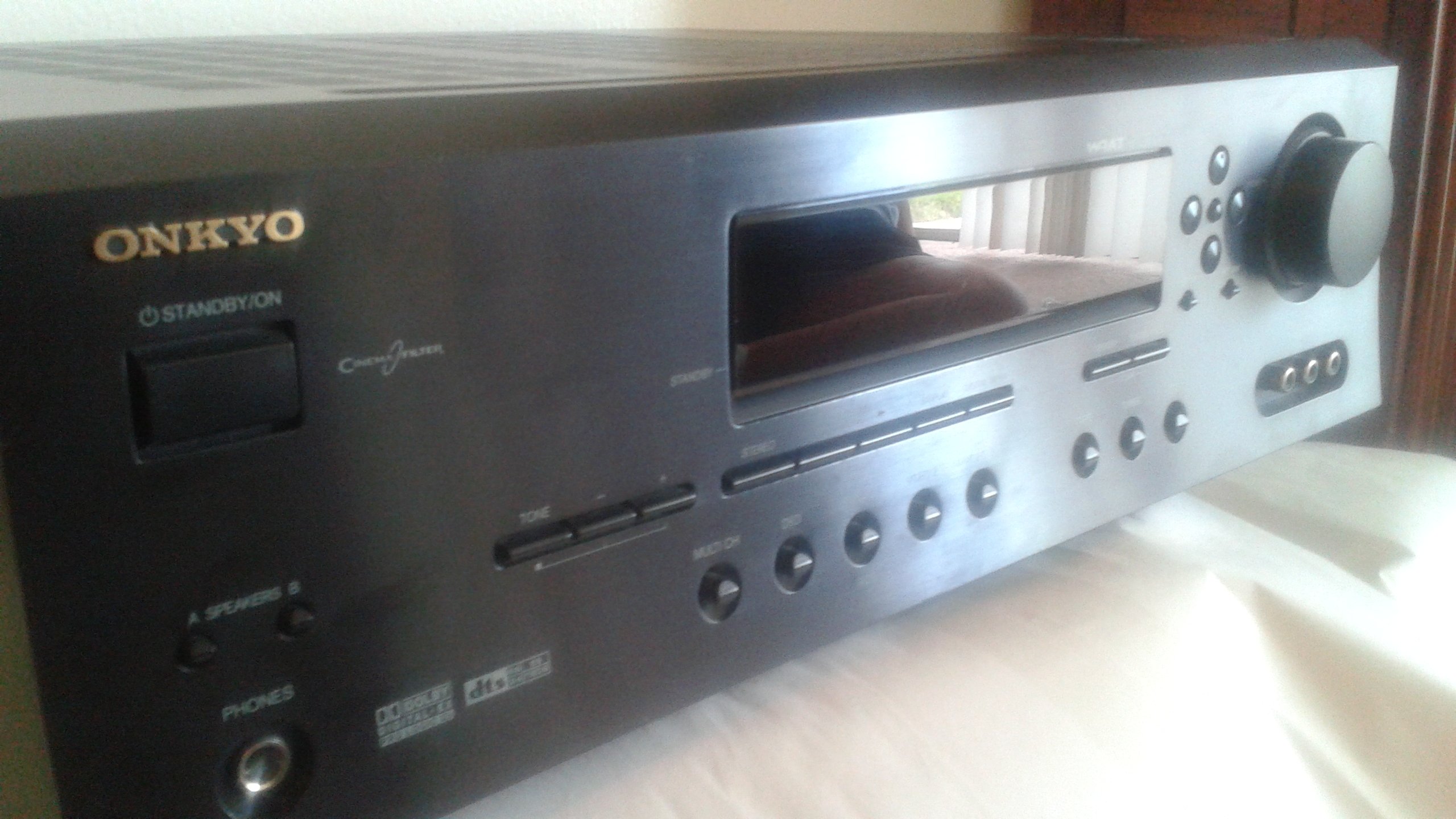 Onkyo HT-R520 WRAT Wide Range Amplifier Technology 6.1 Channel AV Audio Video Stereo/Home Theatre Receiver Complete with Remote, AV Cables and PDF Online Digital Instruction Manual