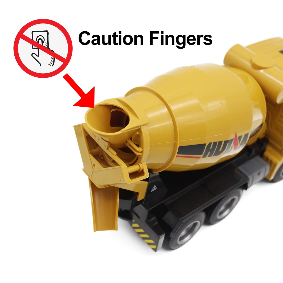 Fistone RC Cement Mixer Truck 6 Channel 1/18 Scale Auto Dumping Construction Vehicle Toy for Kids Boys Age 8 10 12 Years Old