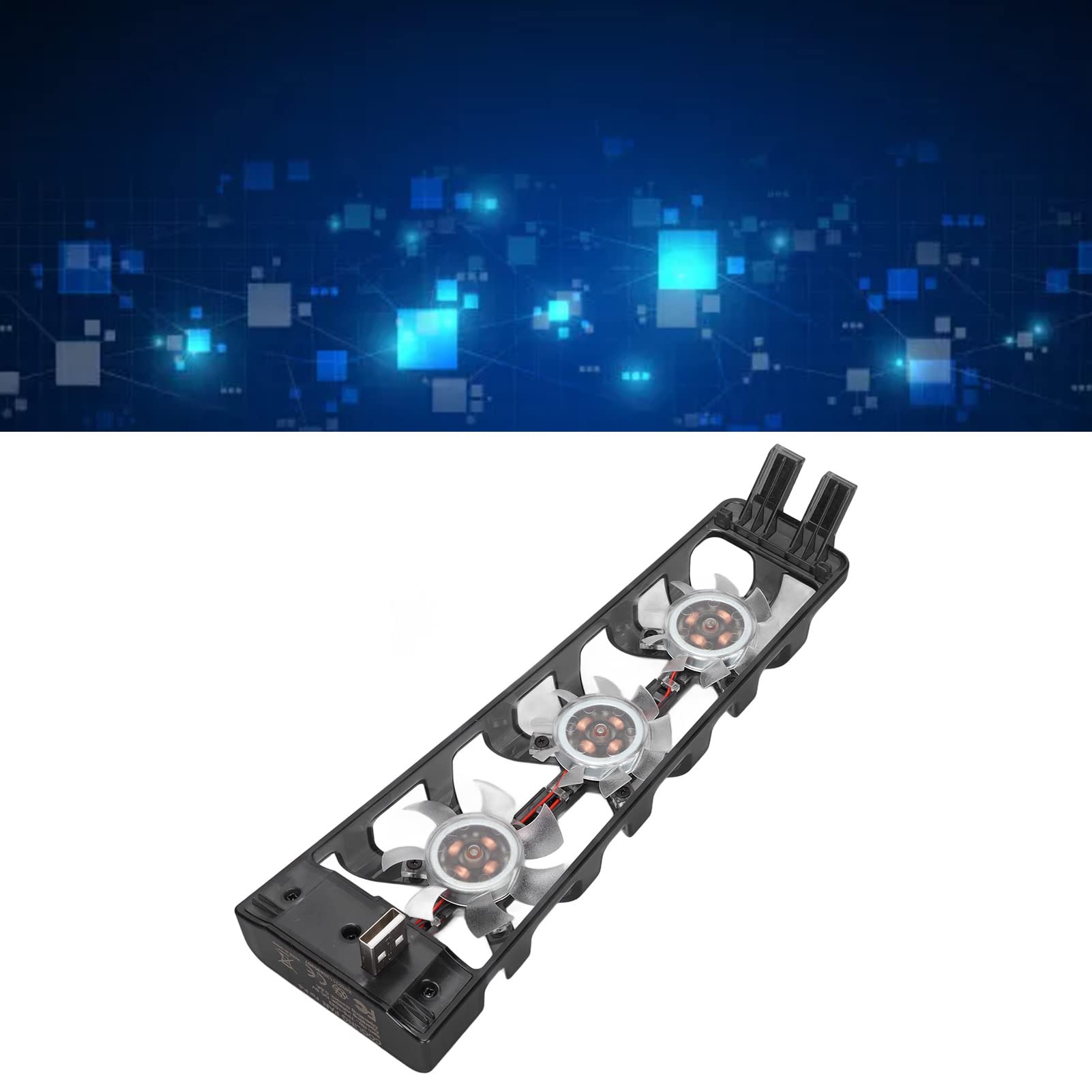 KOSDFOGE Game Console Cooling Fan Low Noise Built in 3 Fans Game Temperature Cooler Fan Efficient Cooling System, Horizontal Compatible Stand for PS5 Discs Edition and Digital Edition