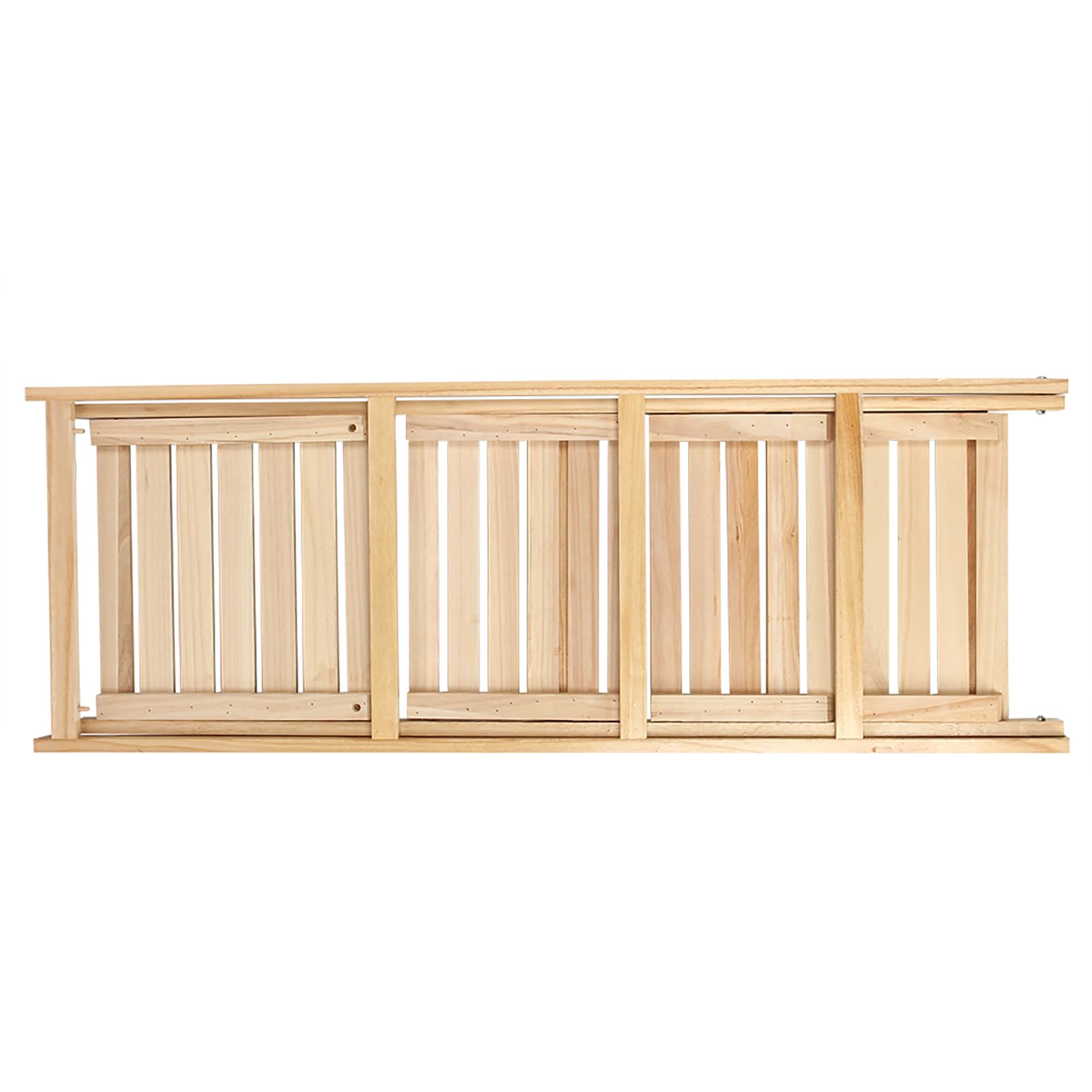 Qcwwy Practical and 4 Tier Ladder Shelving - Foldable Storage Rack for Home Bookcase Stand (Log Color), Qcwwyrodt0vns36-03