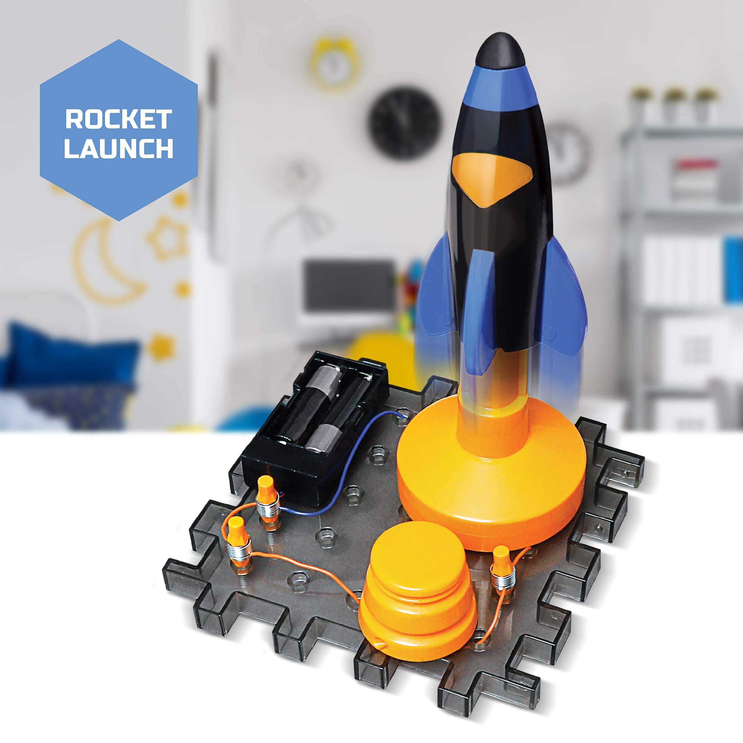Discovery #MINDBLOWN Action Circuitry Electronic Experiment Mini STEM Set, Build-it-Yourself Engineering Toy Kit, Explore The Science of Motion, Robot Spinner Experiment, Great Gift for Kids Ages 8+