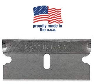 FitAll - 50 Pack Razor Blades-Replacement Razor Blades Single Edge, (50 pieces Single Edge Razor Blades) Made in USA