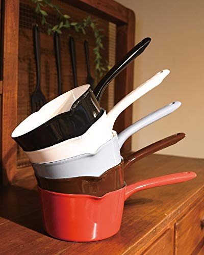 Pearl Metal Petit Cook Hollow Milk Pan, 5.9 inches (15 cm), Blue Gray HB-2084