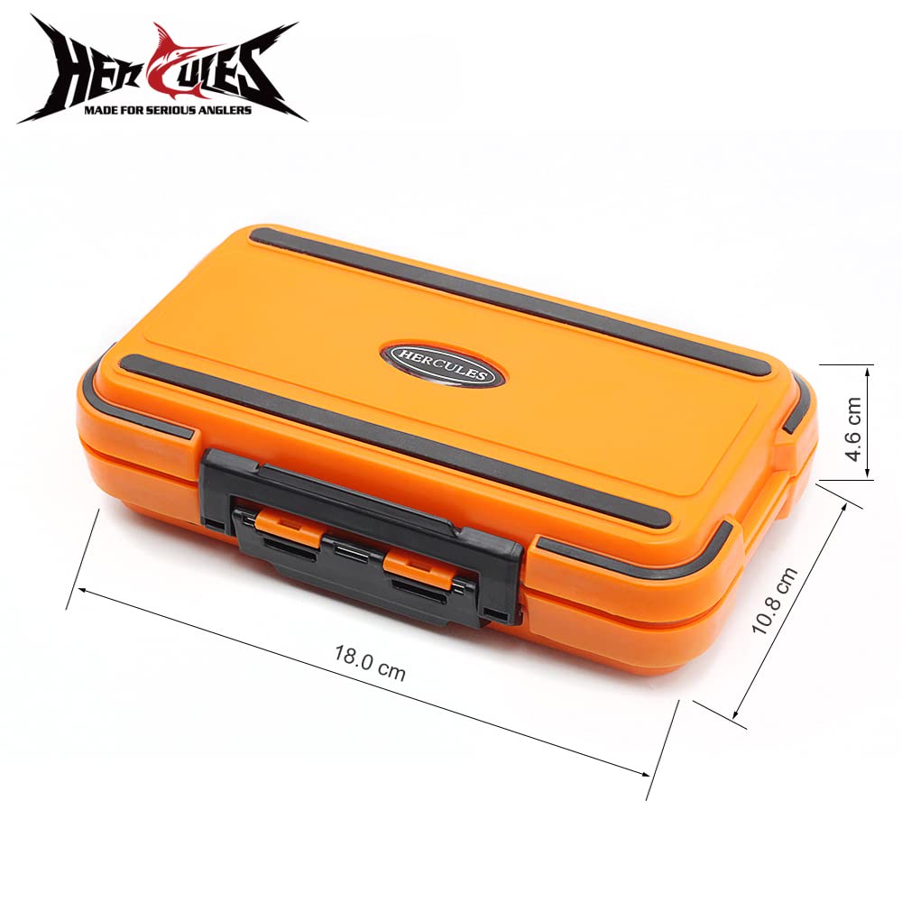HERCULES Fishing Storage Plastic Tackle Box Lure Storage Box with Removable Dividers