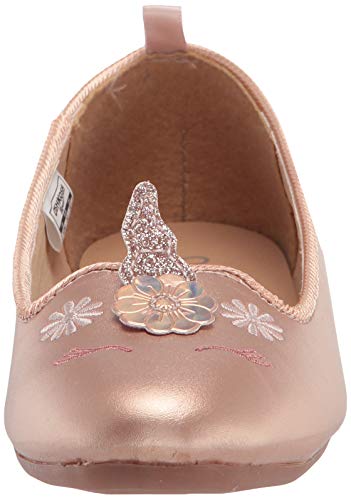 OshKosh B'Gosh girls Perl Ballet Flat, Blush, 7 Toddler US