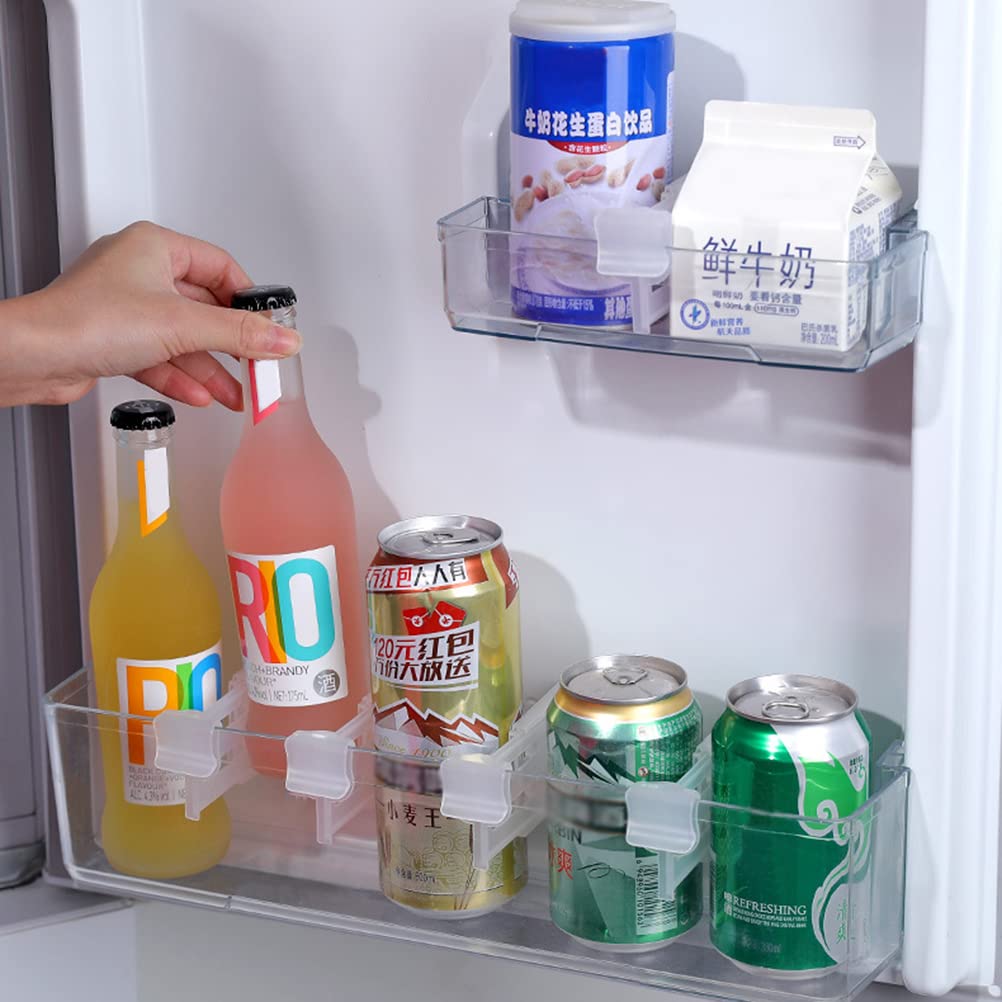 Wsrcxx Adjustable Snap-in Fridge Space Allocator Refrigerator Splitter Refrigerator Dividers Refrigerator Side Door Separator Fridge Space Allocators for Home Kitchen Supplies