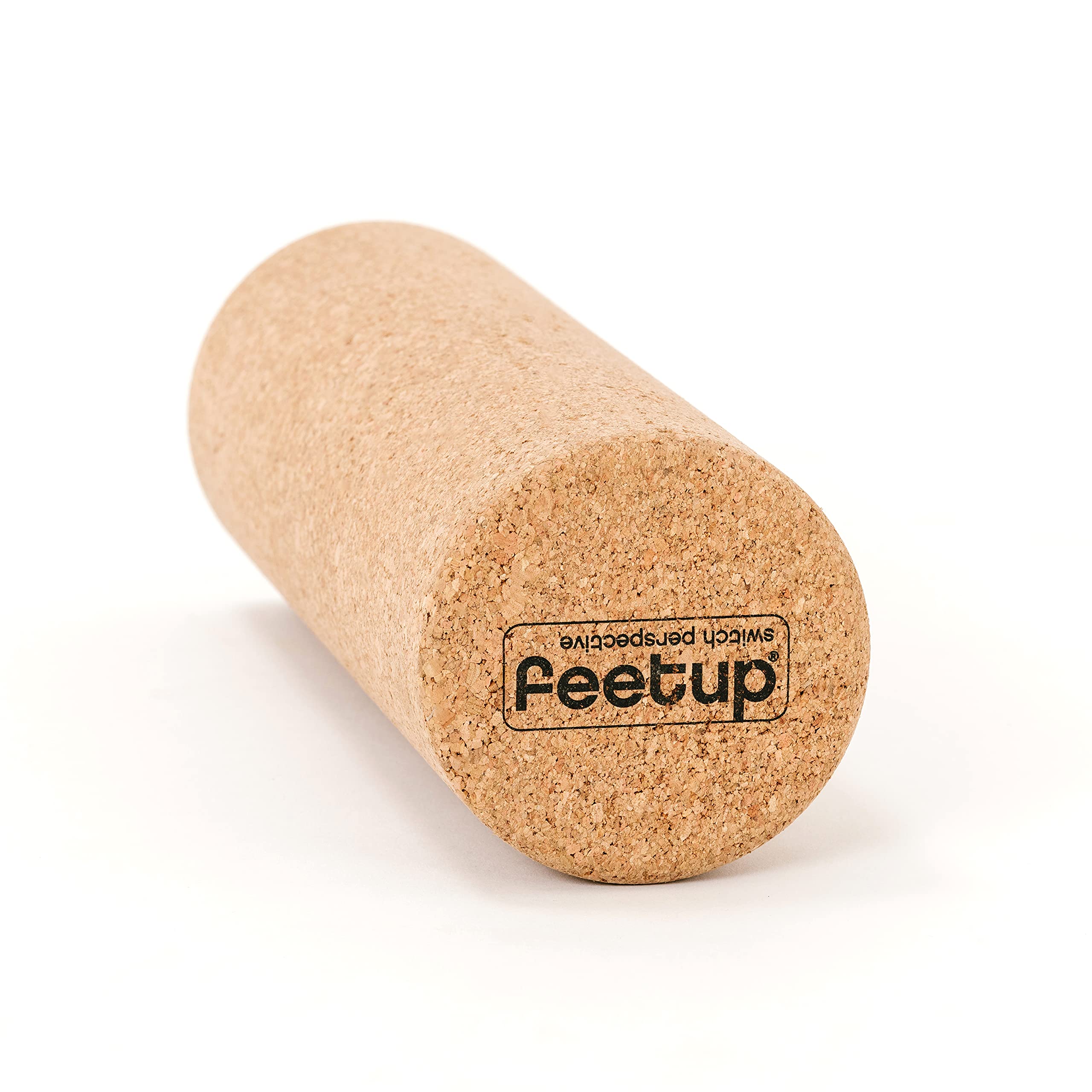 FeetUp - Cork Back Roller, Massage Roller for Neck, Back & Legs, Muscle Roller for Deep-Tissue Massage, Alternative to Foam Roll or Massage Ball Roller, Must-Have Roller Massager, Medium
