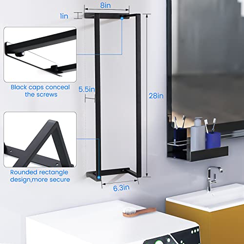 Towel Racks for Bathroom - Towel Storage Rack Wall Mounted, Bathroom Wall Storage, Metal Bath Towel Holder for Washcloths or Bath Towels