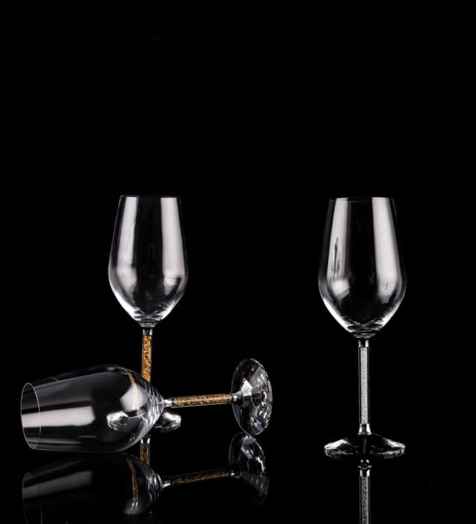 FZZDP Red Wine Glass Goblet Upside Down Cup Holder Household Gift Wine Set Whiskey Glass (Color : D, Size : 1Set)