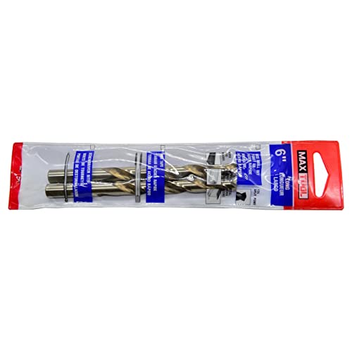 MAXTOOL 7/16" 2pcs Identical Jobber Length Drills HSS M2 Twist Drill Bits Fully Ground Bright 3-Flat Straight Shank Drills; JBF02W13R28P2