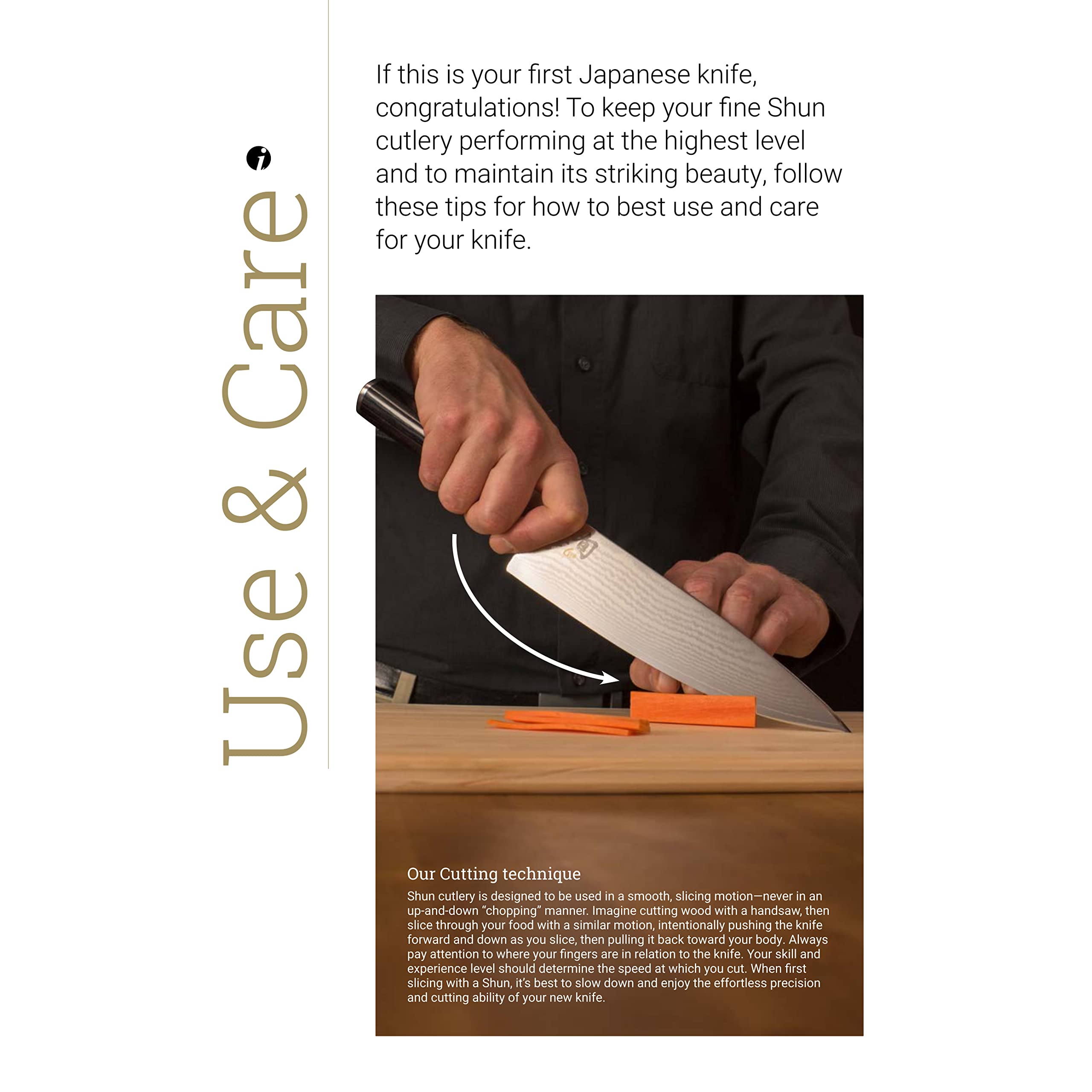 Shun Classic 9" Hollow Ground Slicing Knife, Handcrafted Japanese Meat Slicing Knife, Long and Thin Blade, VG-MAX Core with Damascus Stainless Steel Cladding, Pakkawood Handle
