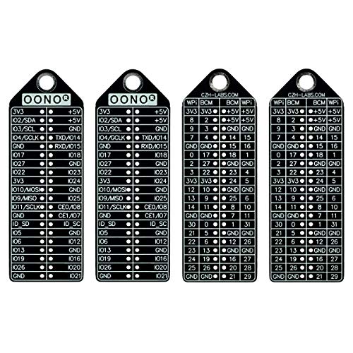 GPIO Name BCM wPi Pinout Reference Card for Raspberry Pi Model A+, B+, Zero, 2, 3, 3B+, 4B (Pack of 4pcs)