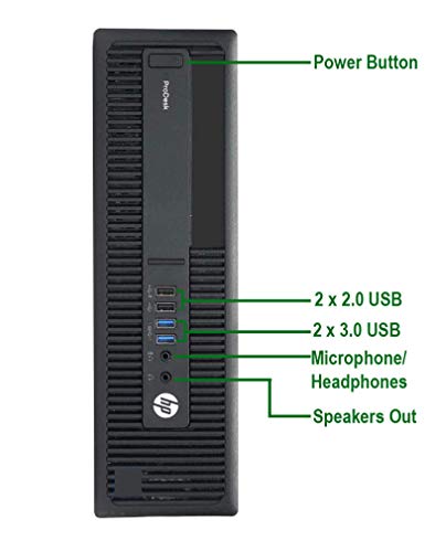 HP 600 G2 SFF Computer Desktop PC, Intel Core i5-6500 3.2GHz Processor, 16GB Ram, 512GB M.2 SSD,Wireless Keyboard & Mouse, WiFi | Bluetooth, HP Dual 23.8-inch LCD Monitor, Windows 10 Pro (Renewed)