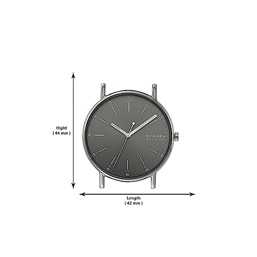 Skagen Men's Signatur Three-Hand Brown Leather Band Watch (Model: SKW6578)