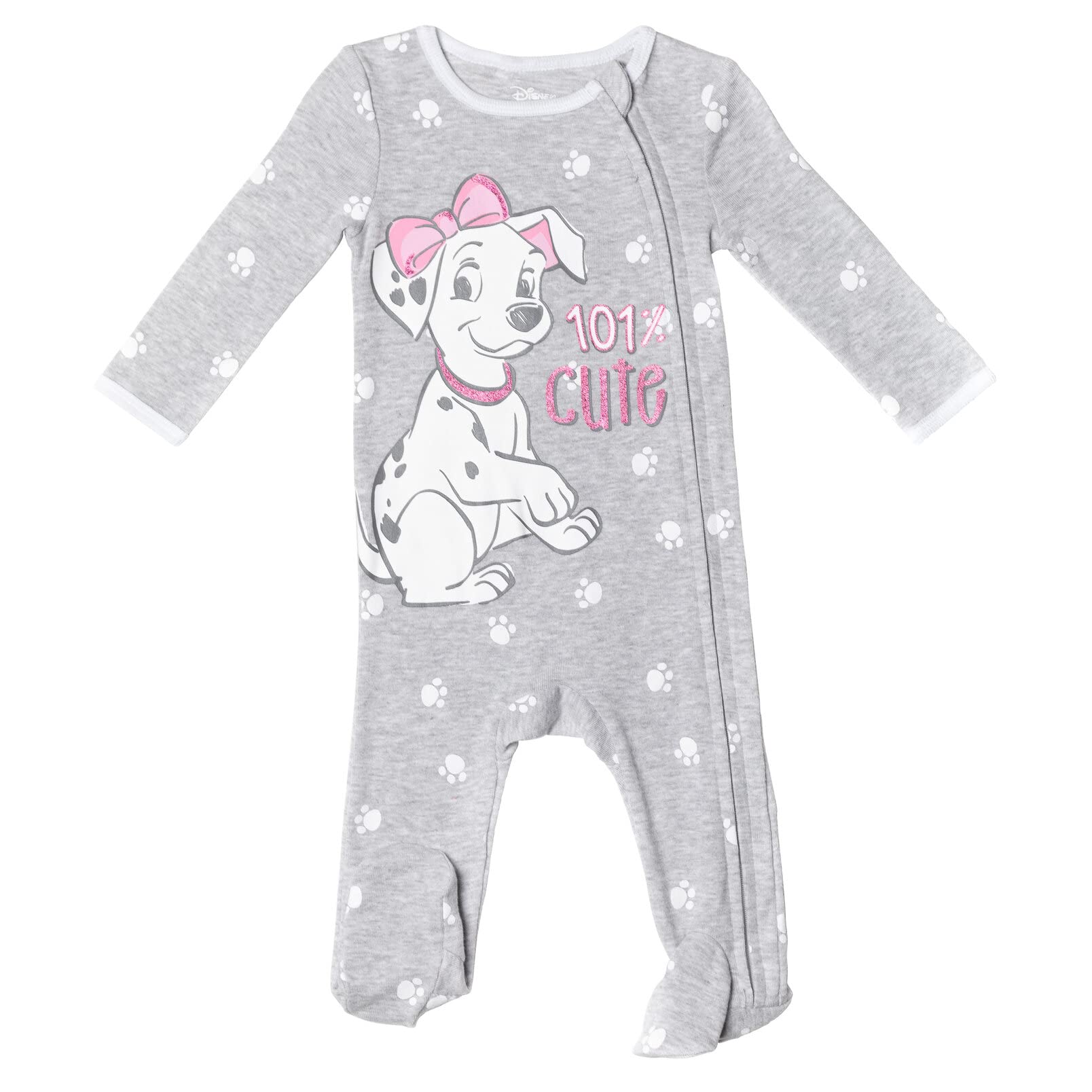 Disney Classics Aristocats 101 Dalmatians Bambi Baby Girls 3 Pack Footed Sleep N' Play Coverall 18 Months