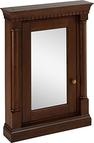 Signature Hardware 484247 Claudia 24" Mahogany Framed Single Door Medicine Cabinet