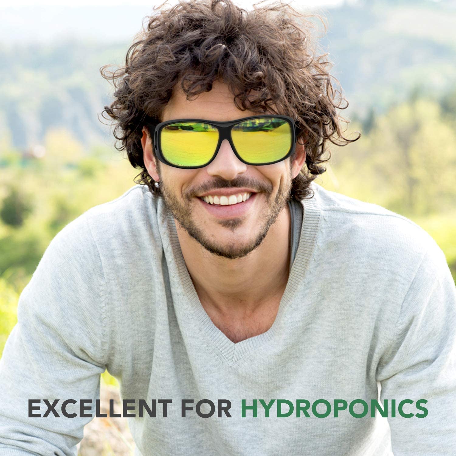 iPower 3-in-1 HPS MH & LED Room Glasses, Indoor Hydroponics for Intense Bright Grow Light, 1 Pack