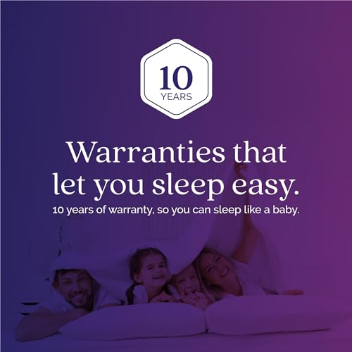 Signature Sleep Memoir 10 Inch Memory Foam Box, Medium, Certipur-US and Oeko-TEX Mattress, Queen, White
