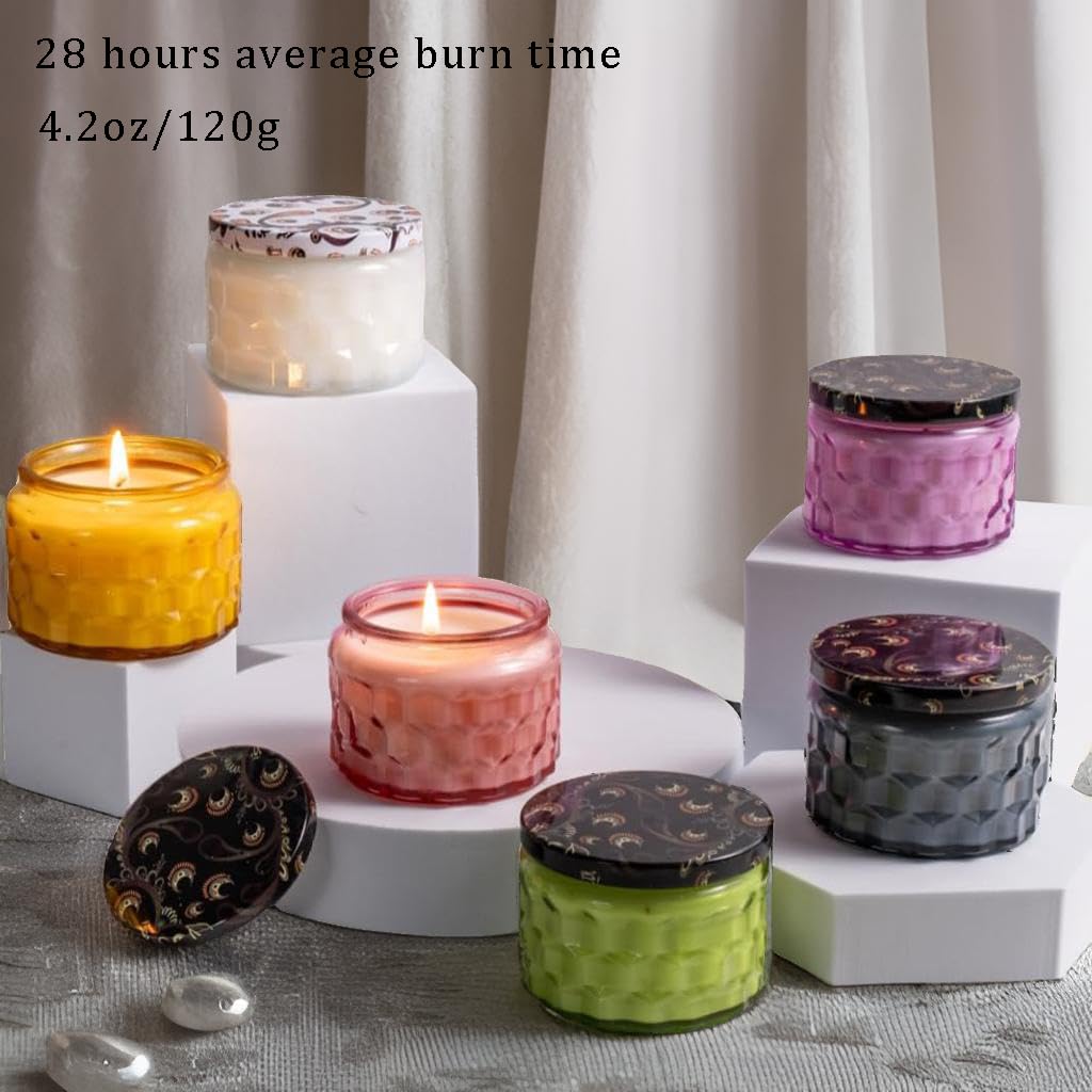 Pumpkin Chai Candle, Fall Candle for Home Scented, Autumn Candles for Women & Men, House Warming Gift, Small Candle Jar, 4.2 Ounce, 28Hour Burn Time, Halloween Candles Gift