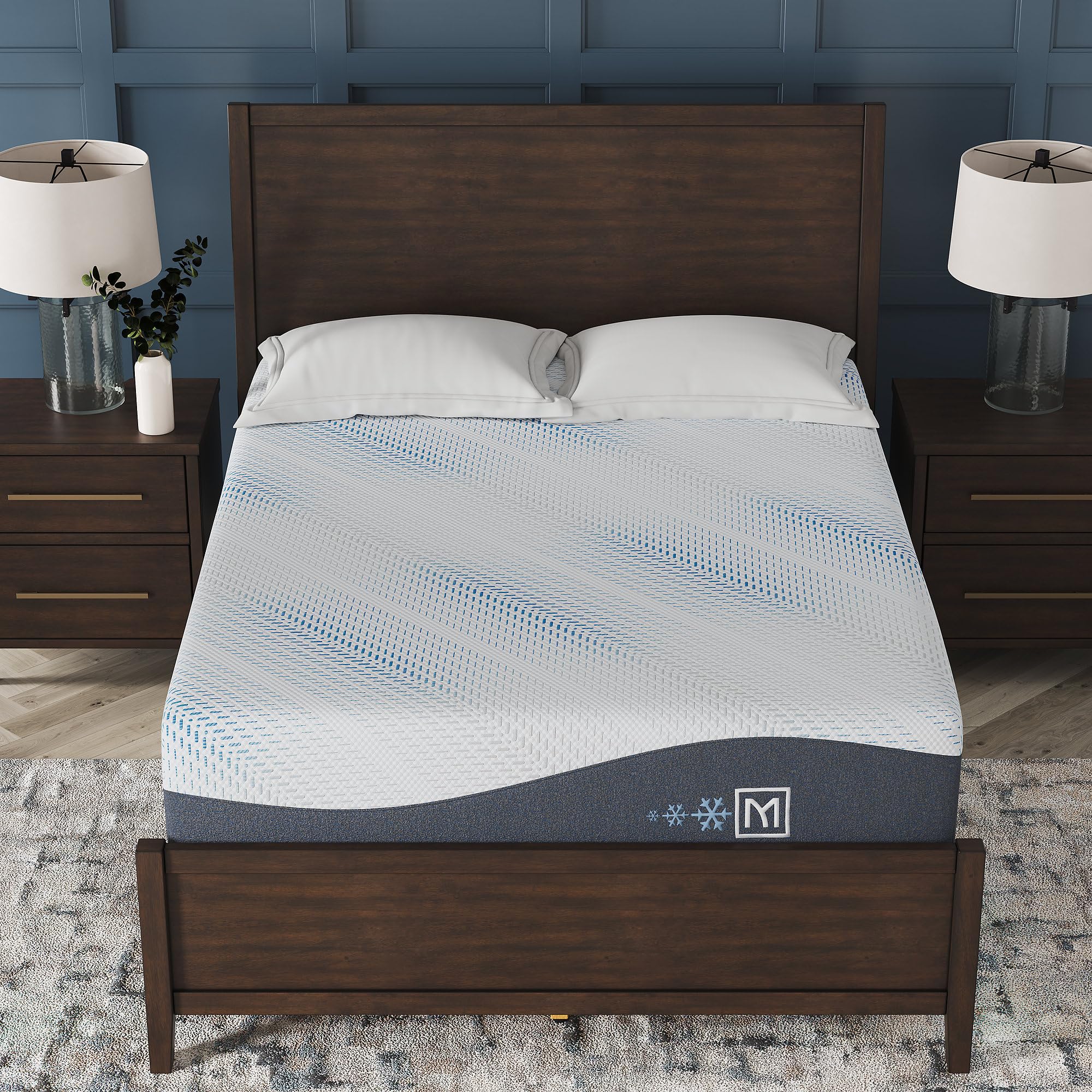 Signature Design by Ashley Millennium Luxury Gel Memory Foam Mattress, King, White