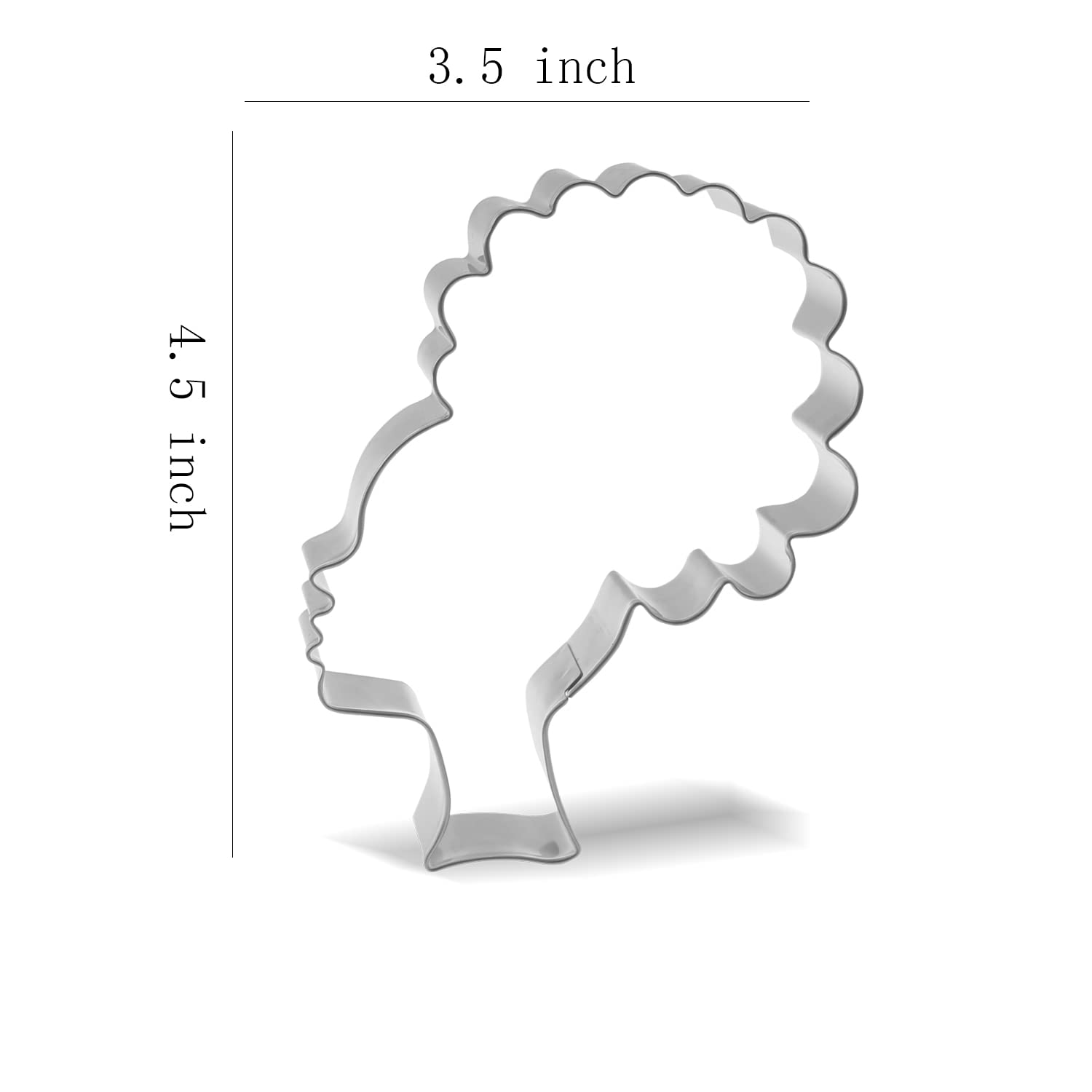 Keewah Girl Face Cookie Cutter Set - 6 Piece - Stainless Steel