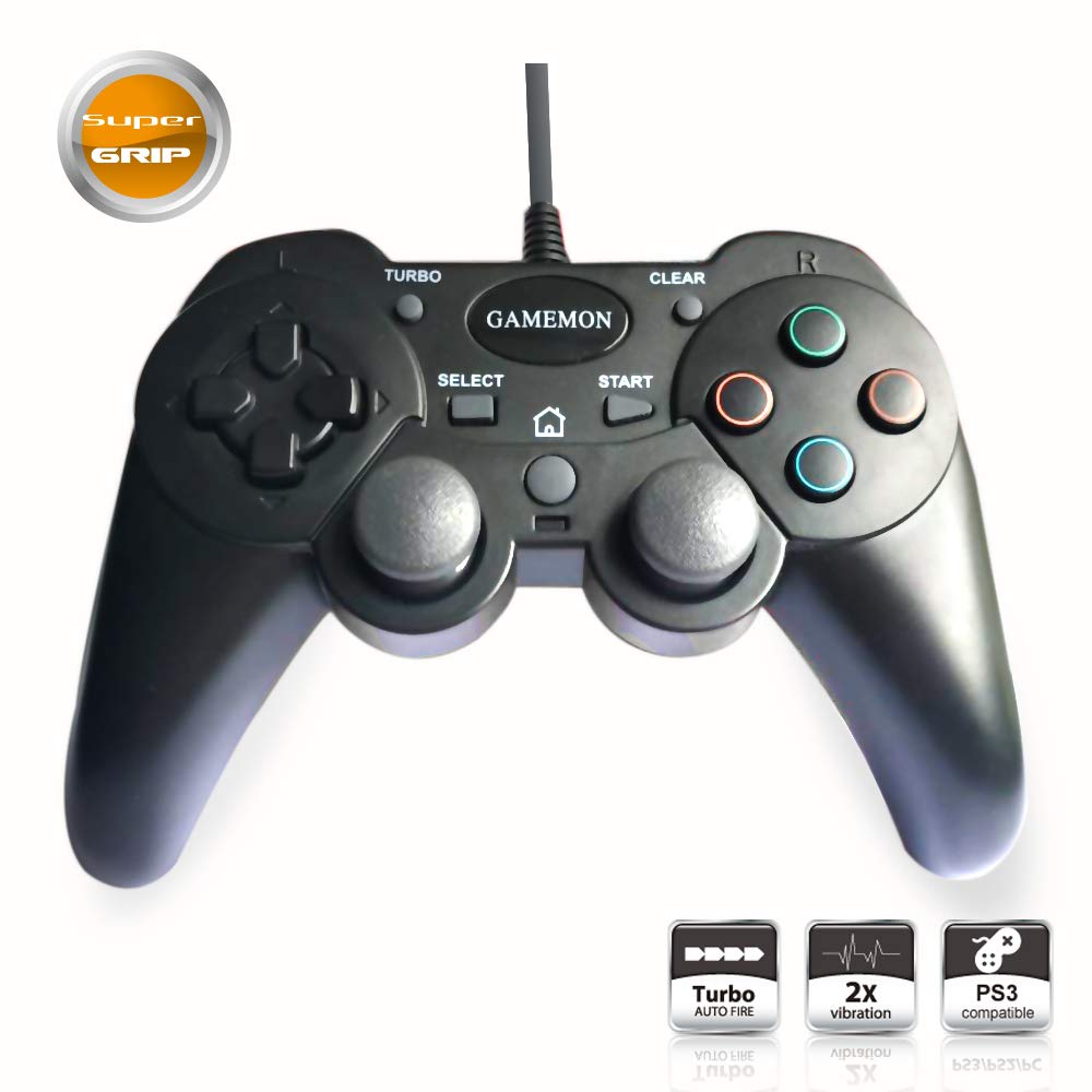 DUALSHOCK Wired Controller Compatible with PS3 PLAYSTATION3 with 3M/10FT Cable