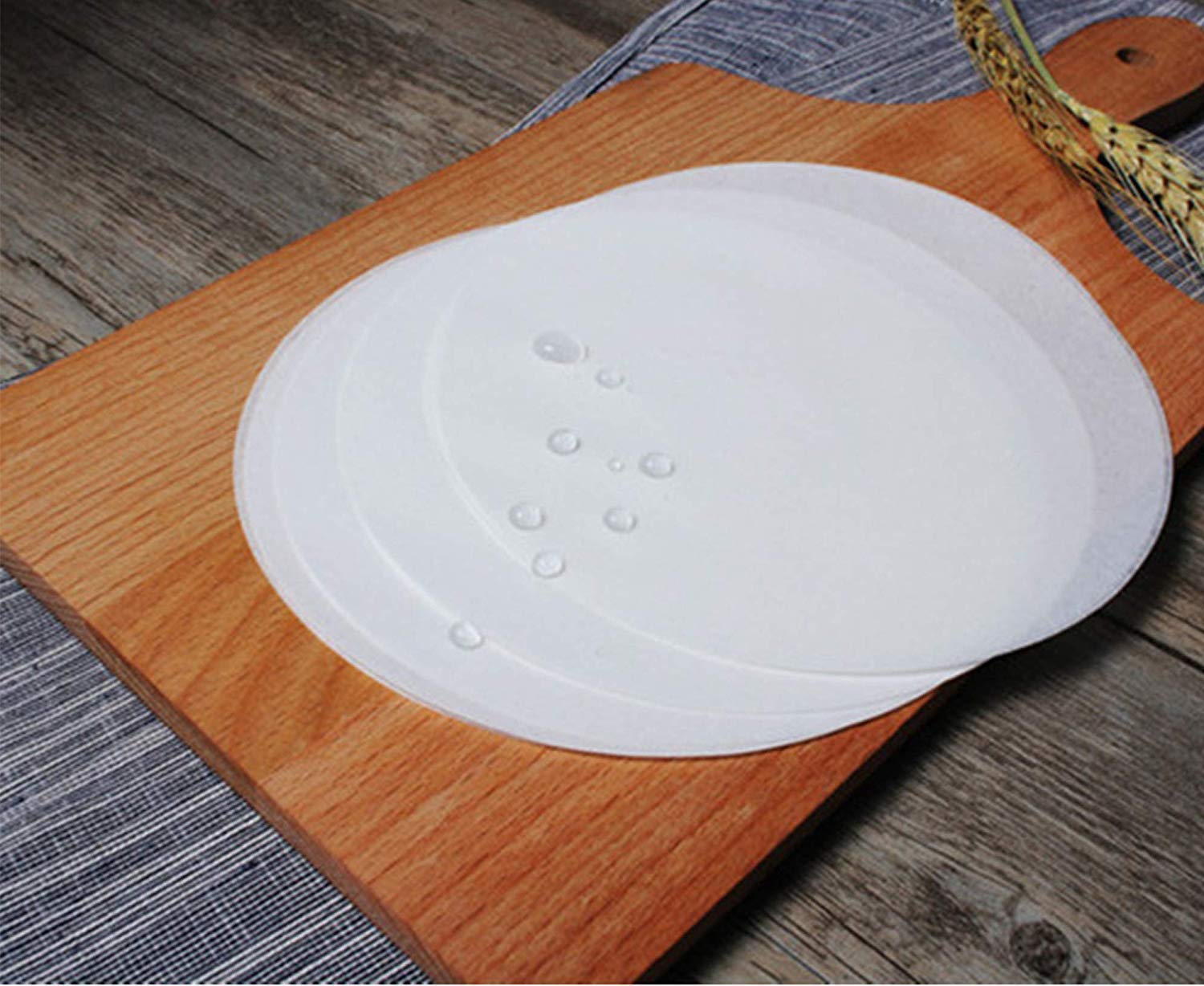 Non-Stick Round Parchment Paper- 6 inch - 100 Eco-Friendly Pack - Baking Paper Liners for Round Cake Pans Circle Cheesecake, Cooking, Air Fryer