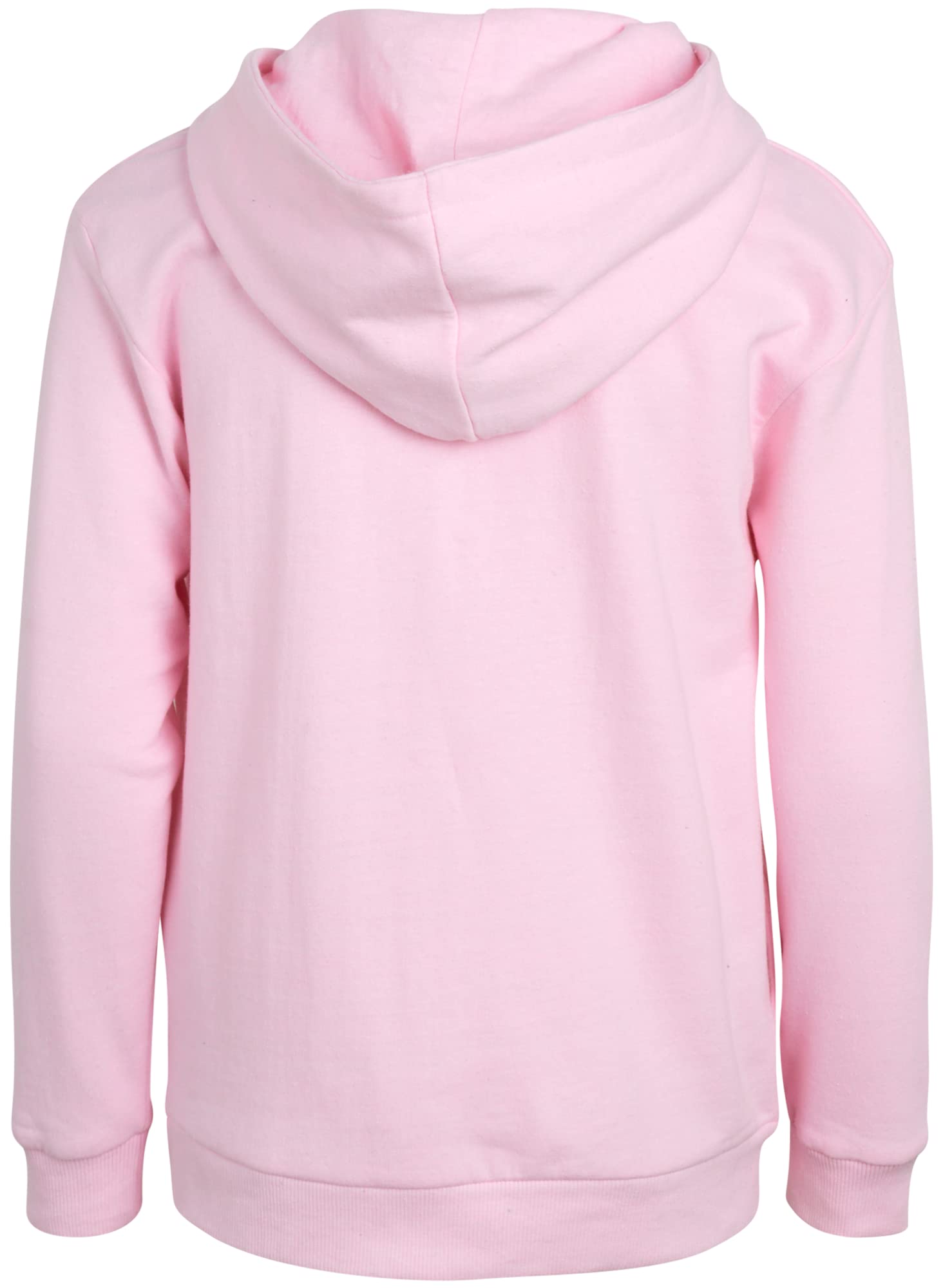 Disney Girls' Princess Sweatshirt β Frozen Elsa Anna, Cinderella, Belle, Moana Pullover Hoodie (2T-7), Size 4T, Belle Pink
