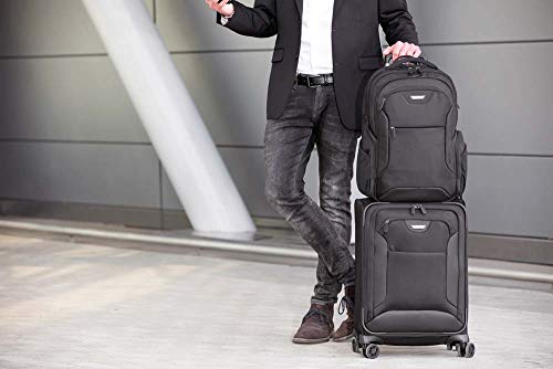 Targus Corporate Traveler Checkpoint-Friendly Professional Business Laptop Backpack with Protective Sleeve for 15.6-Inch Laptop, Black (CUCT02B)
