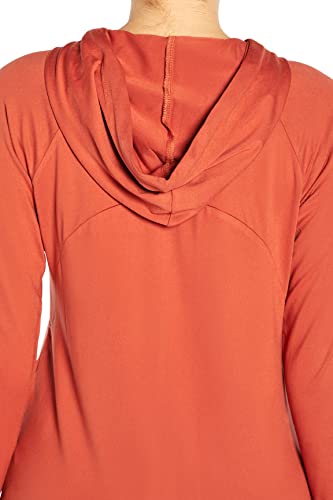 Marika Women's Standard Mona Full Zip Hooded Jacket, Bruschetta, X-Large