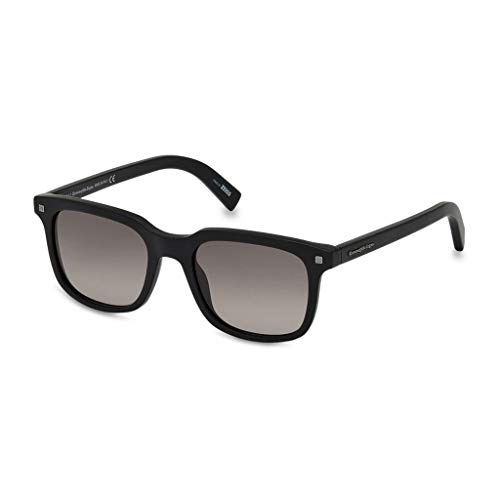 Ermenegildo Zegna Rectangular Sunglasses EZ0090 01B Matte Black 51mm 90