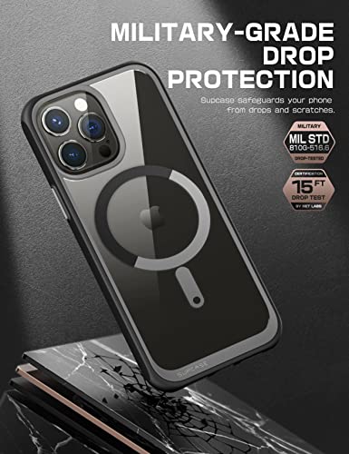 SUPCASE Unicorn Beetle Mag Series Case for iPhone 14 Pro Max 2022 (6.7 Inches) Slim Mobile Phone Case Clear Case Premium Protective Back Cover Compatible with MagSafe (Black)