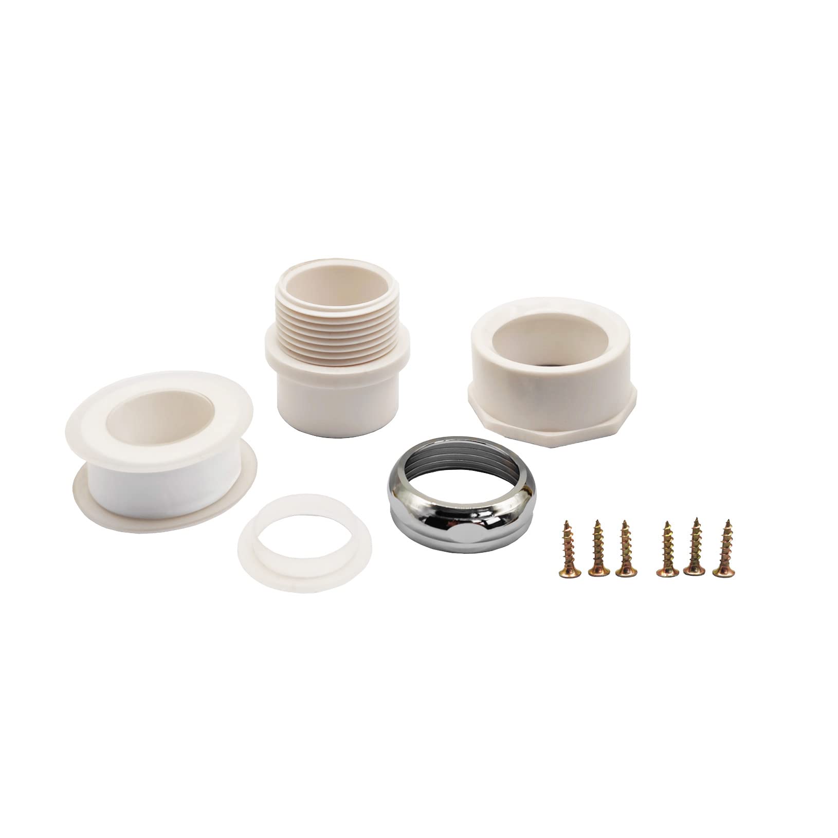 Fundyliue Freestanding Bathtub Installation Kit with Tailpiece Plastic ABS and Threaded Tailpiece