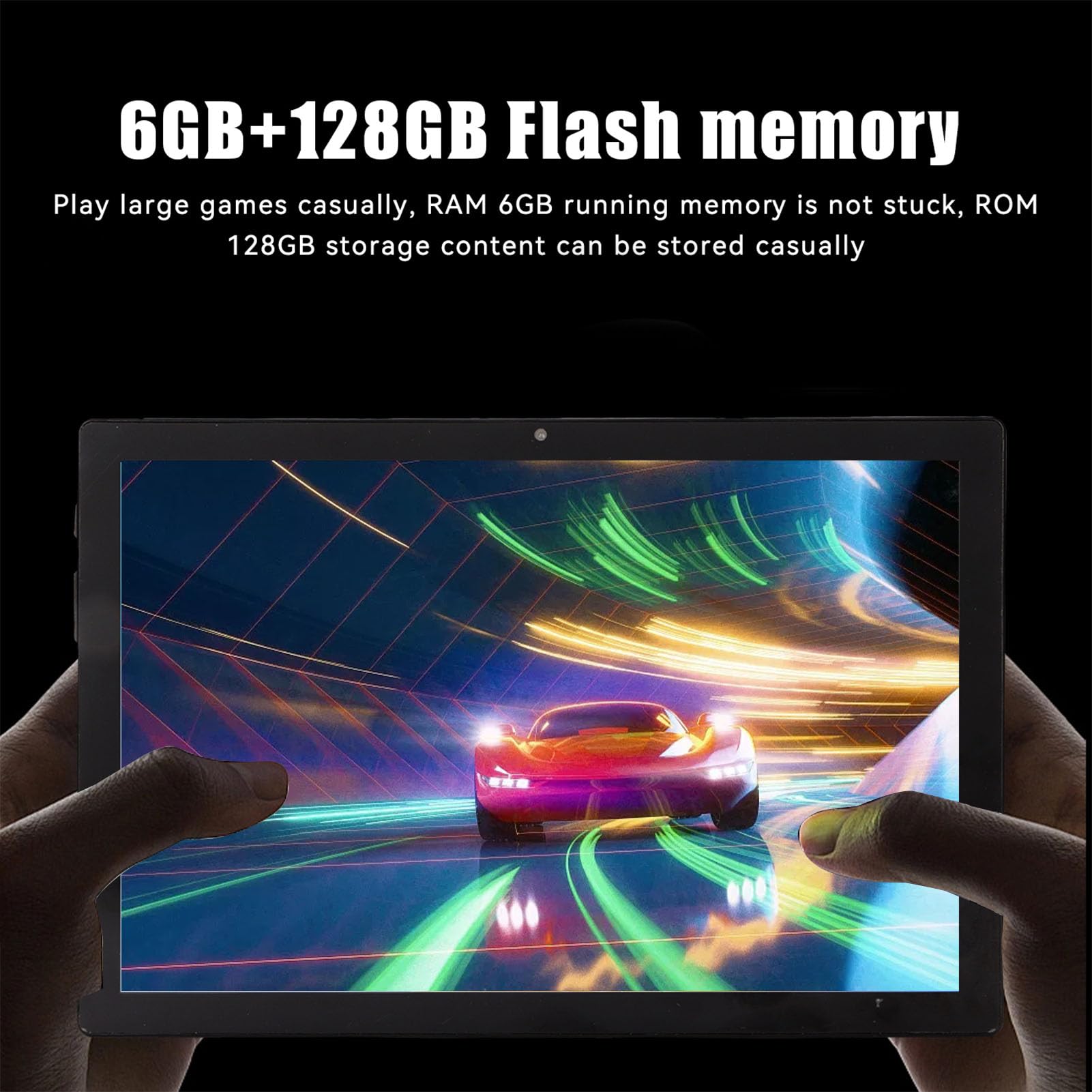 HD Tablet, 100-240V Octa Core Processor Dual Speakers 4G Tablet 5G WiFi for Travel (US Plug)