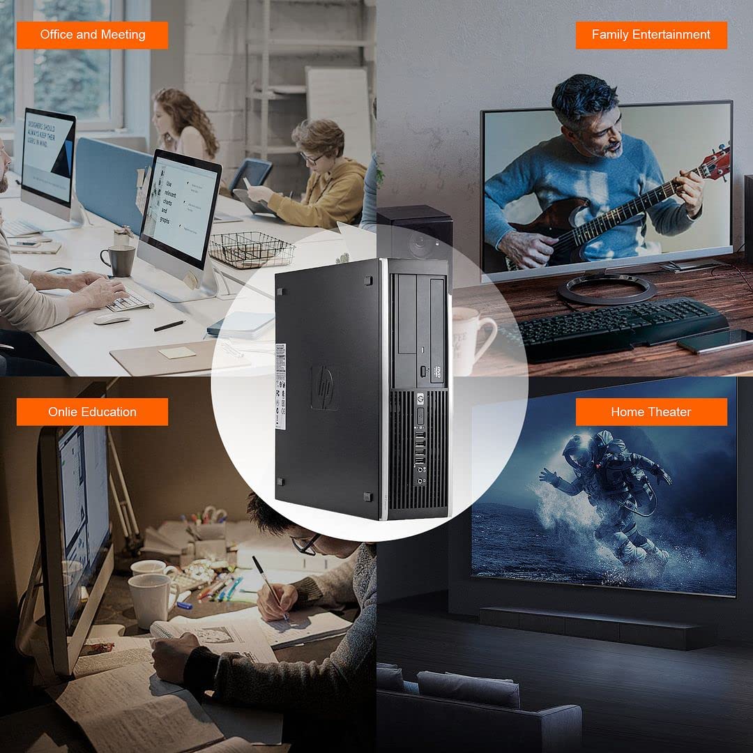 HP Compaq 6200 Pro SFF Desktop PC,Business Small Form Factor Computers,i5 Refurbished Windows 10 Desktop,16GB RAM,512GB SSD + 500GB HDD,DVDRW,DP,HDMI,WiFi,BT,VGA,Wireless K&M+TJJ Mouse Pad(Renewed)