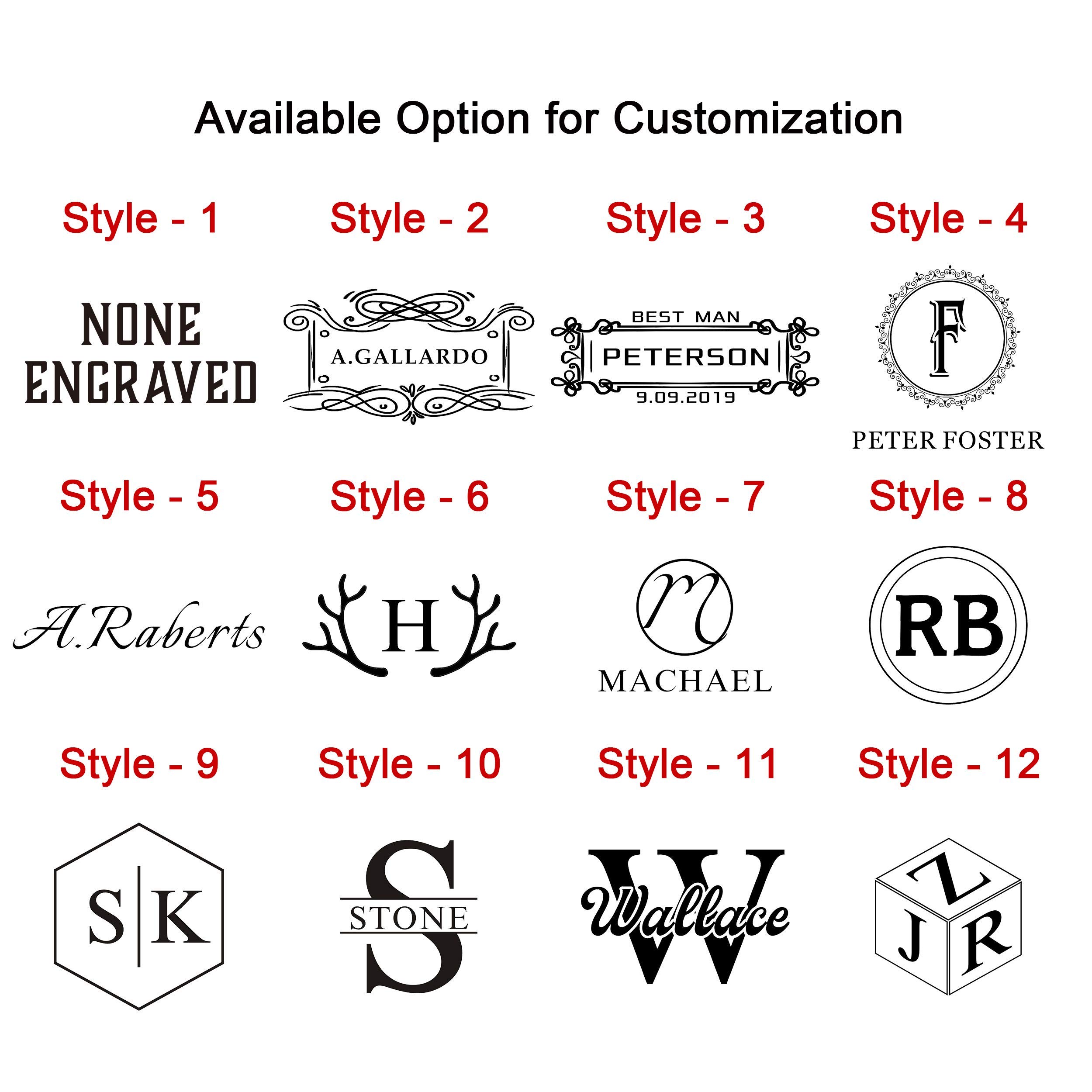 FeiYen Personalized Custom Engraved Minimalist Slim Metal Money Clip Wallet for Husband Dad Son Boyfriend Him - RFID Blocking Mens Leather Front Pocket Bifold Wallets with Mini Credit Card Holder