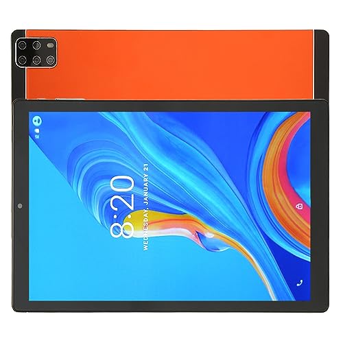 HD Tablet, 1960x1080 Dual Speakers 8800mAh 6GB 128GB 5GWiFi 2 in 1 Tablet for Study (US Plug)
