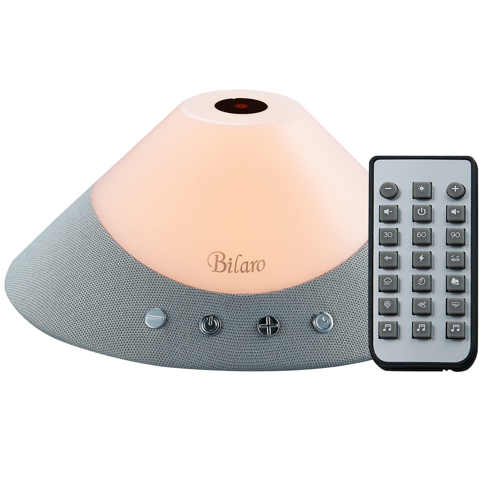 White Noise Machine/Sound Machine/Sleep Machine for Baby and Adults with Remote Control & Adjustable Night Light & Auto-Off Timer & 12 Nature Sounds